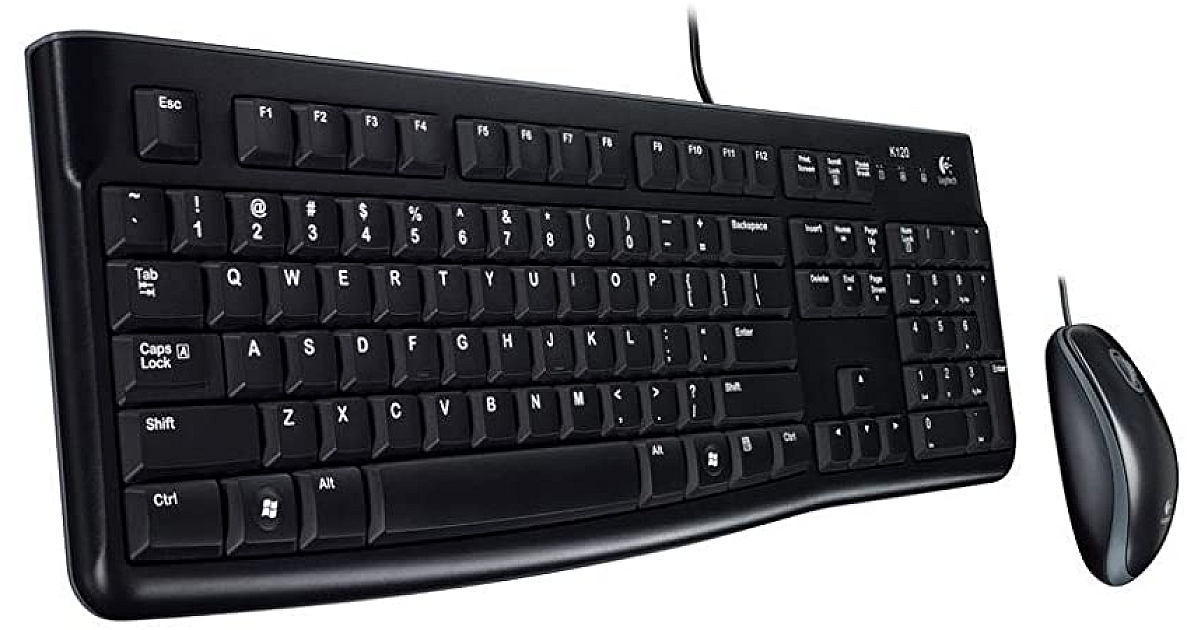 Logitech, LOGITECH Keyboard Corded Desktop MK120, LOGITECH Keyboard ...